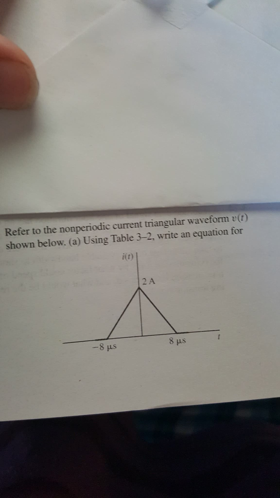 Solved Refer to the nonperiodic current triangular waveform | Chegg.com