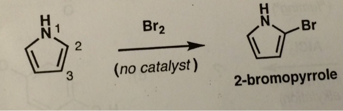 Solved Propose Mechanisms For Bromination Of Pyrrole At 2 Chegg