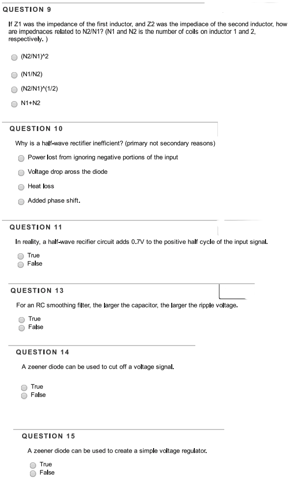 Solved Circuit Analysis: Conceptual Questions: True & | Chegg.com