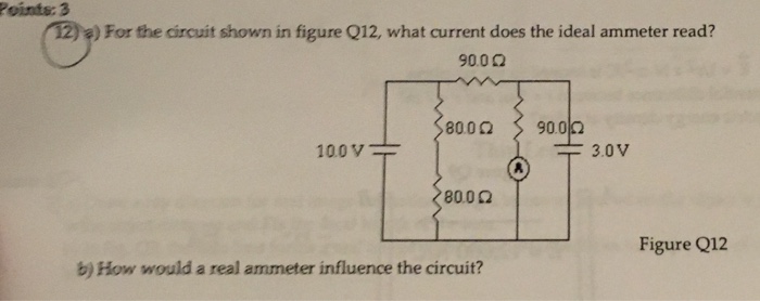 Solved For the circuit shown in figure Q12, what current | Chegg.com