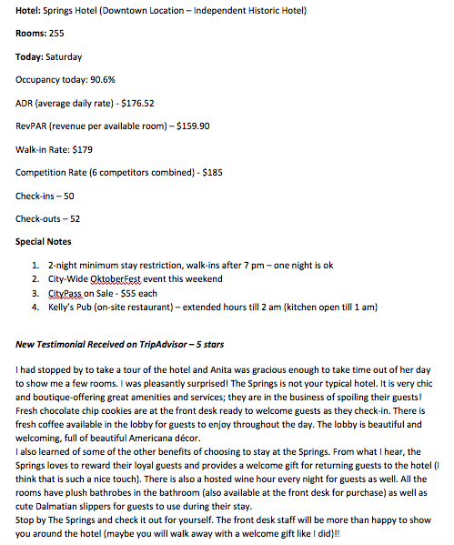 Solved How to creat a pre-shift briefing for 3-minutes on | Chegg.com