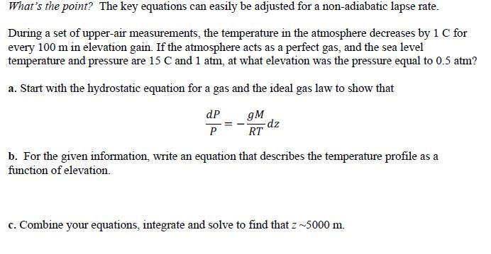Solved What's the point? The key equations can easily be | Chegg.com