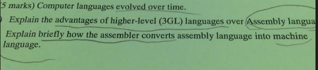 Solved Computer languages evolved over time. Explain the | Chegg.com