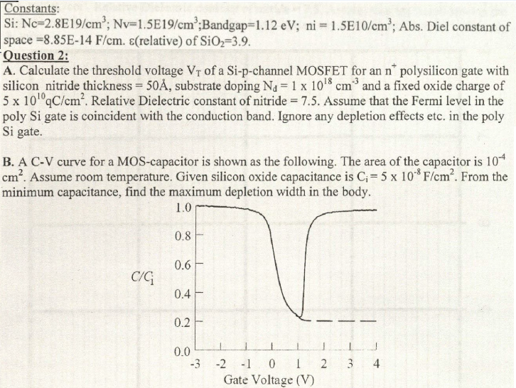Solved Calculate The Threshold Vt Of A Si P Channel MOSET Chegg solved-calculate-the-threshold-vt-of-a-si-p-channel-moset-chegg