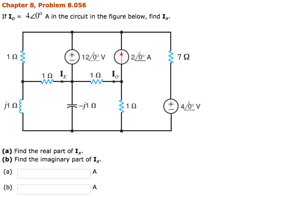 Solved If Io = 4∠0o A in the circuit in the figure below, | Chegg.com