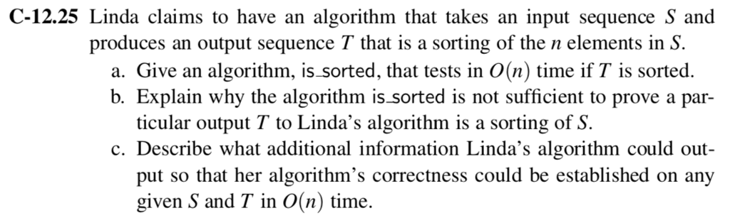 C 1225 Linda Claims To Have An Algorithm That Takes 