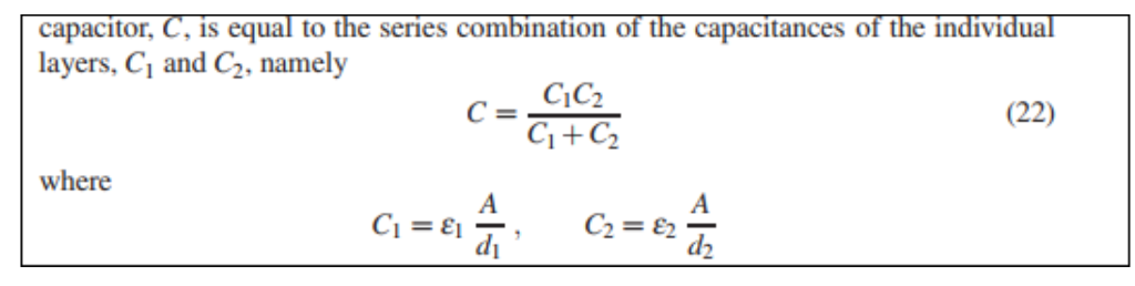 Solved The capacitor shown below consists of two | Chegg.com