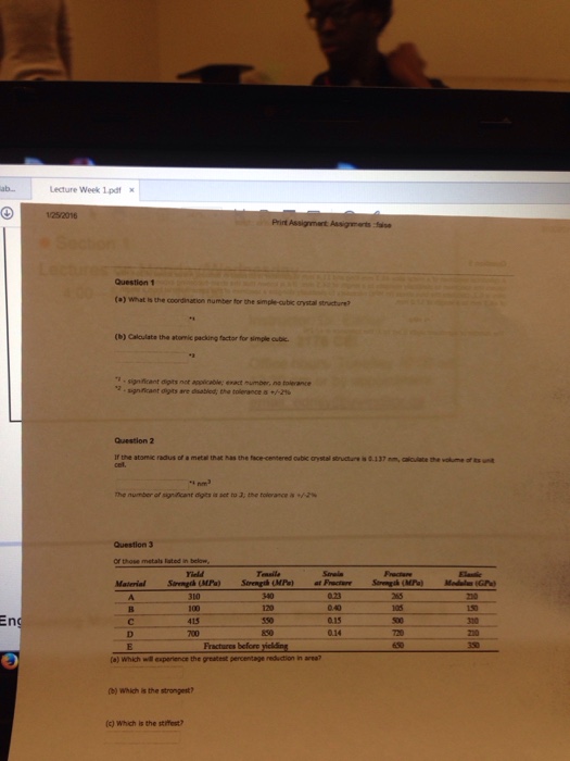 Solved What is the coordination number for the simple-cube | Chegg.com