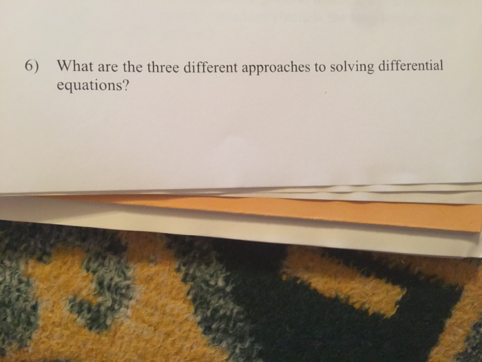 Solved What are the three different approaches to solving | Chegg.com