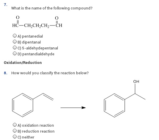 Solved How would you classify the following compound? | Chegg.com