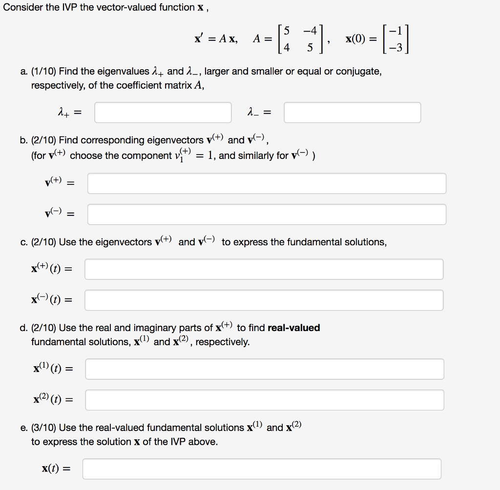Solved Consider the IVP the vector-valued function x x'=Ax, | Chegg.com