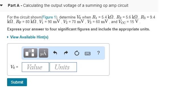 Solved l eaming Goal: To analyze op amps that sum different | Chegg.com