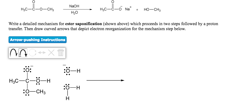 Solved NaOH H20 H3C-C-O-CH3 Write a detailed mechanism for | Chegg.com