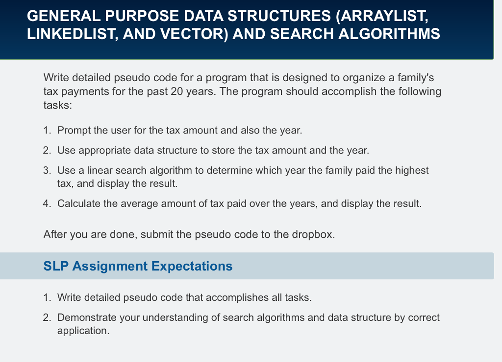 Solved GENERAL PURPOSE DATA STRUCTURES (ARRAYLIST, | Chegg.com