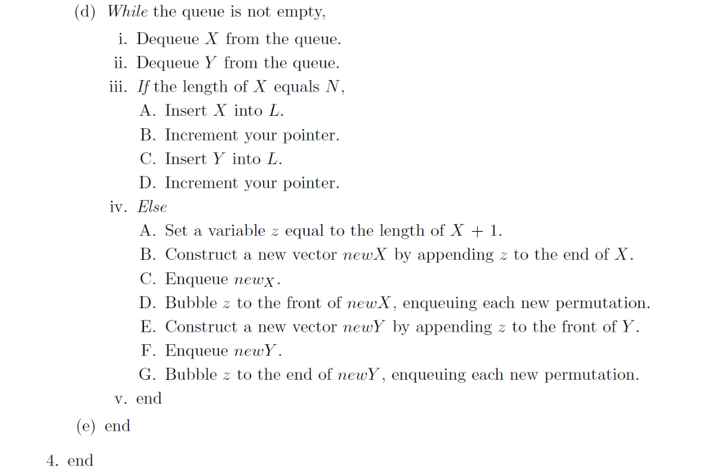 The Trotter-Johnson Algorithm for Generating All | Chegg.com