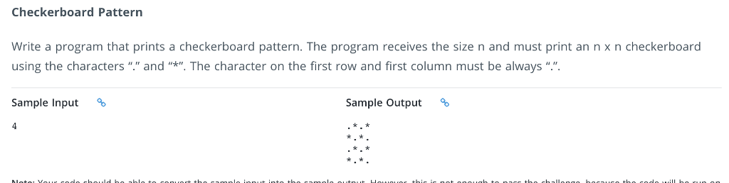 Solved Checkerboard Pattern Write A Program That Prints A