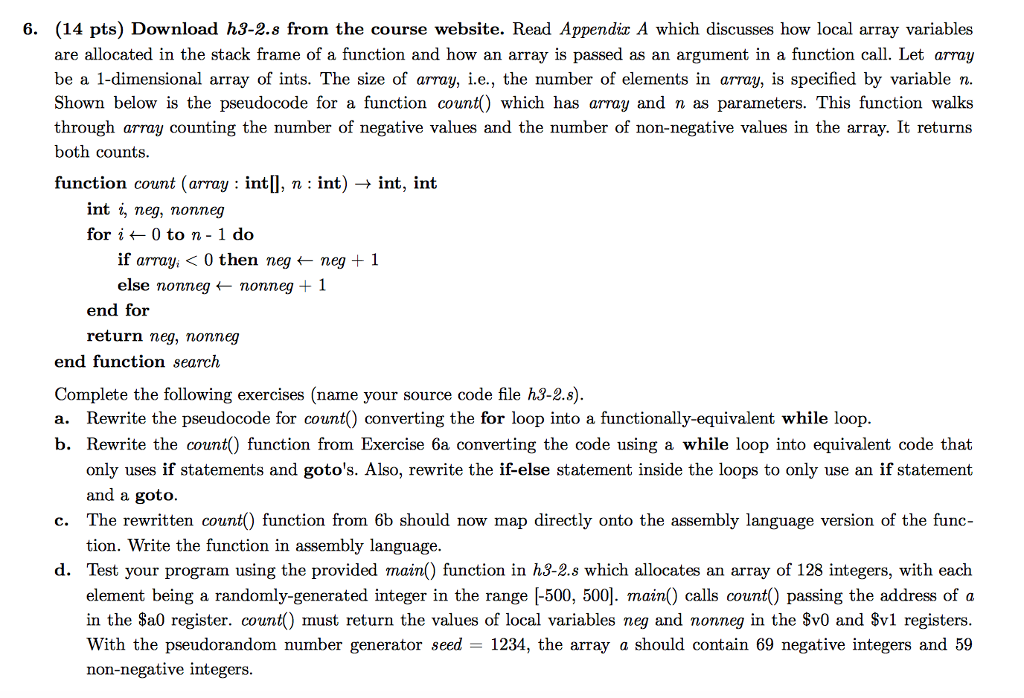 Solved 6. (14 pts) Download ha 3-2.8 from the course | Chegg.com