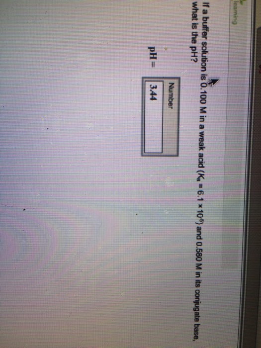 Solved If a buffer solution is 0.100 M in a weak acid (K_a = | Chegg.com