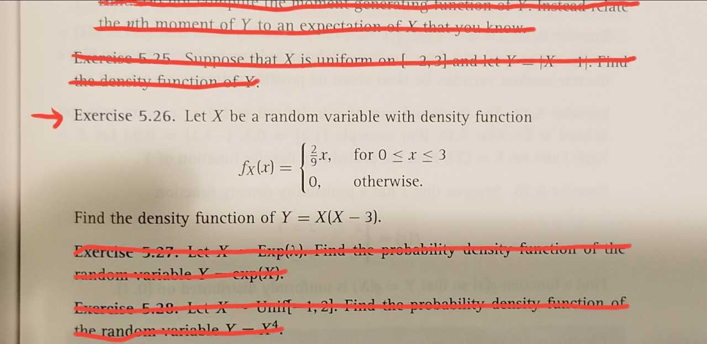 Solved Exercise 5.26. Let X be a random variable with | Chegg.com