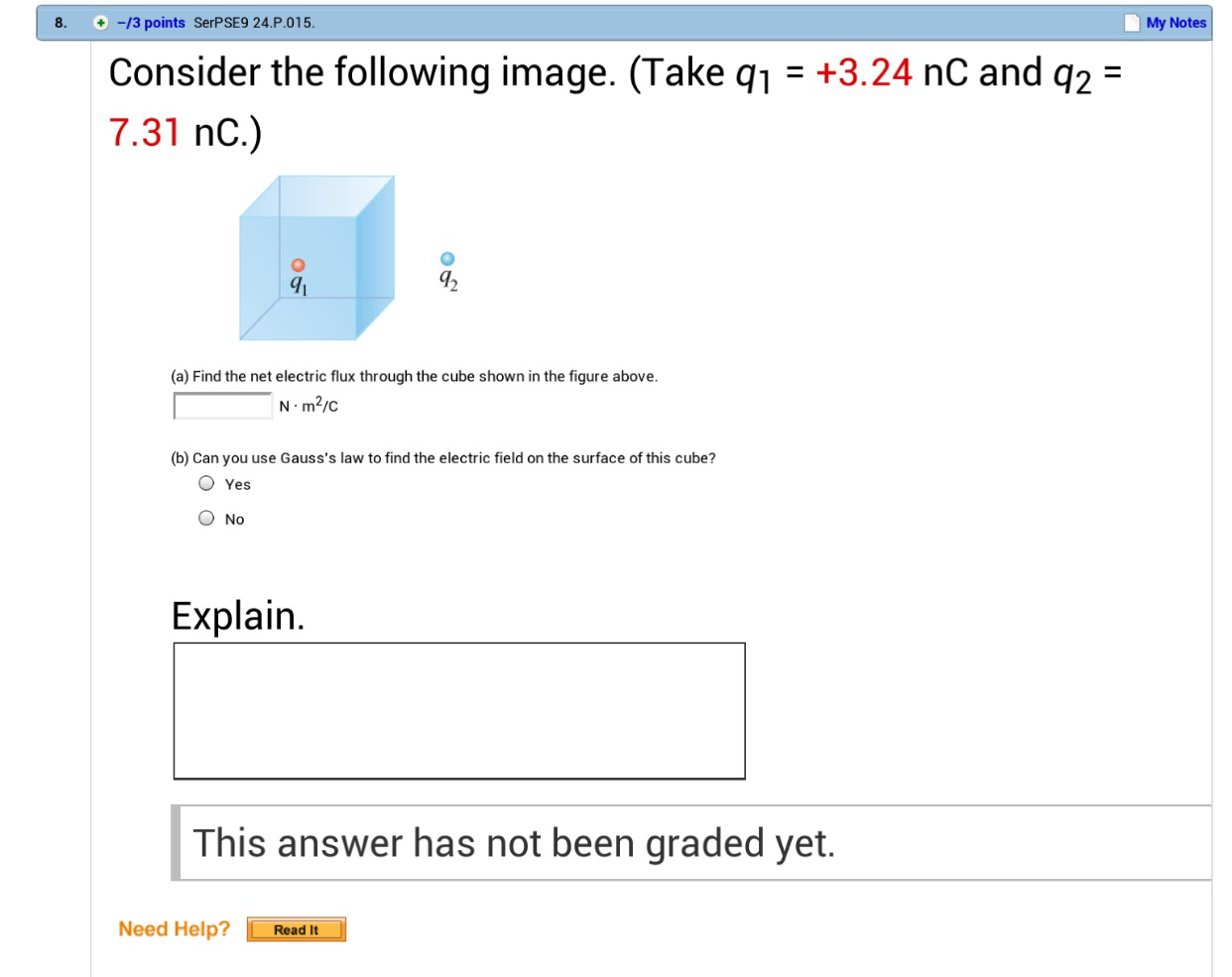 Solved Consider the following image. (Take q 1 = +3.24 nC | Chegg.com