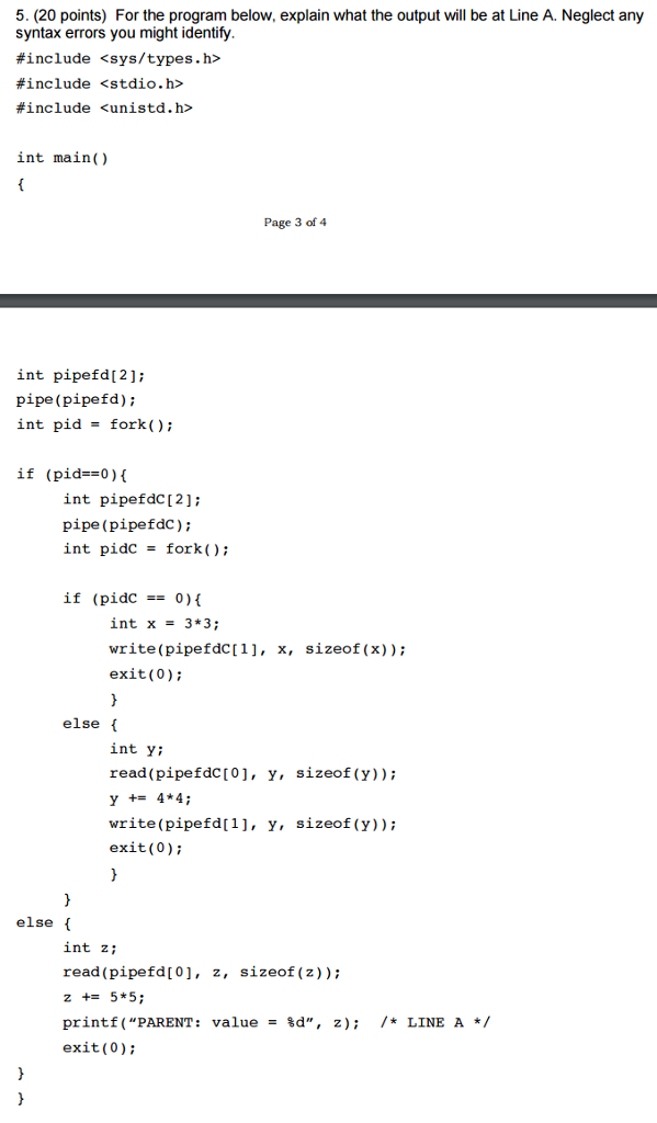 Solved For the program below, explain what the output will | Chegg.com