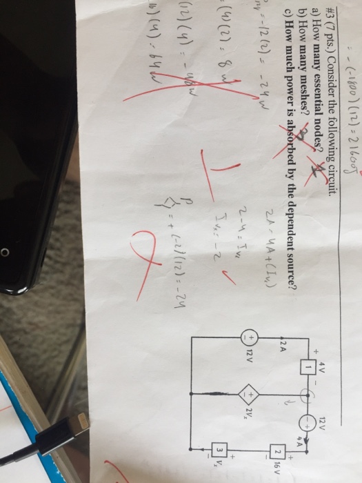 Solved #3 (7 pts.) Consider the following circuit a) How | Chegg.com