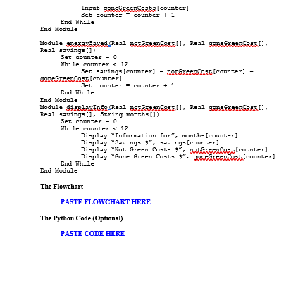 Solved Lab 7.5 -Programming Challenge1 Going Green Write the | Chegg.com