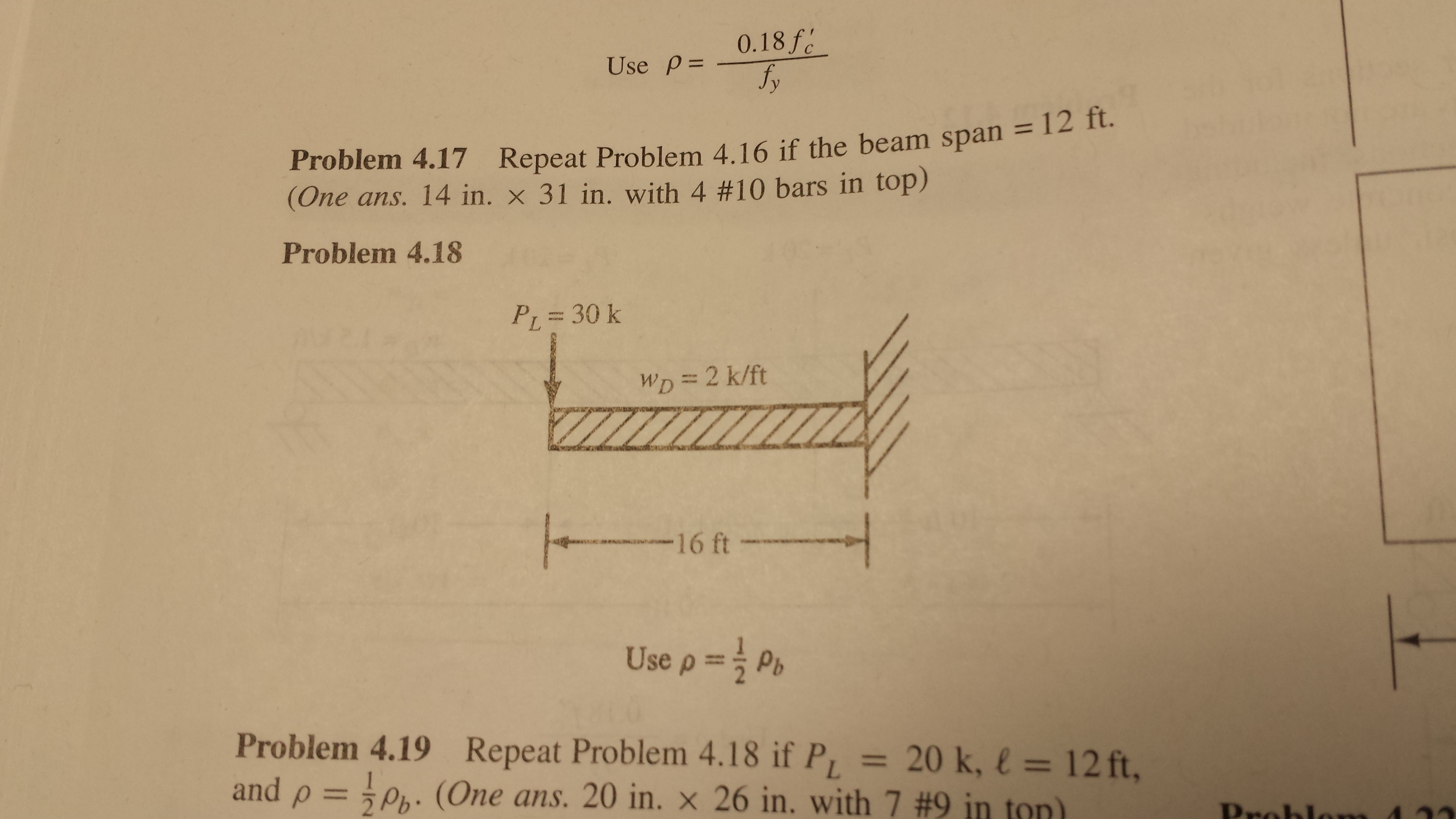 Design rectangular section for the beams, loads, and | Chegg.com