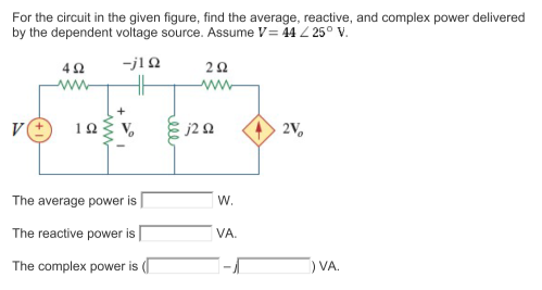 Solved For the circuit in the given figure, find the | Chegg.com
