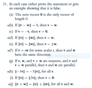 Solved 21. In each case either prove the statement or give | Chegg.com