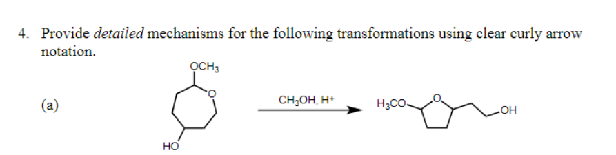 Solved Provide detailed mechanisms for the following | Chegg.com