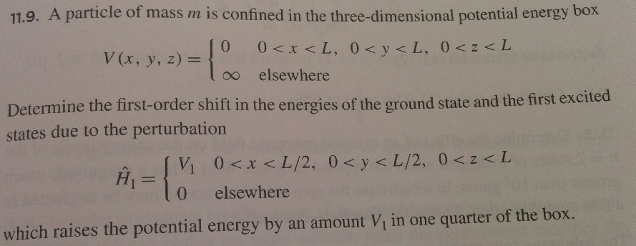 Solved A particle of mass m is confined in the | Chegg.com