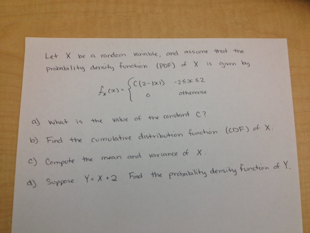 Solved Let X be a random variable, and assume that the | Chegg.com