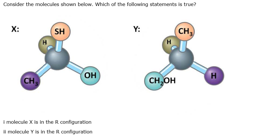 Solved Consider the molecules shown below. Which of the | Chegg.com