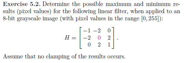 Solved Exercise 5 2 Determine The Possible Maximum And