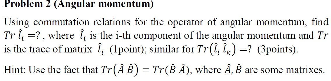 Solved Problem 2 Angular Momentum Using Commutation