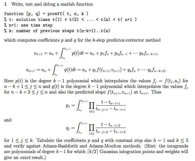 Numerical Analysis Matlab Dont Have To Testdebug 