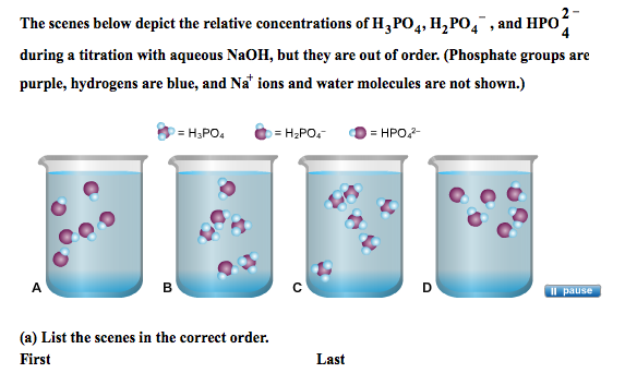 Solved The scenes below depict the relative concentrations | Chegg.com