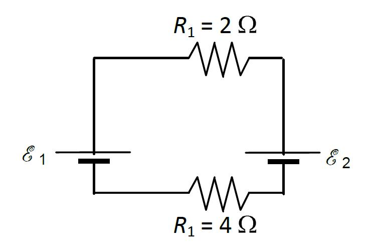Solved Two ideal batteries are connected in series with two | Chegg.com
