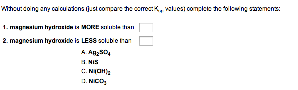 Without doing any calculations (just compare the | Chegg.com