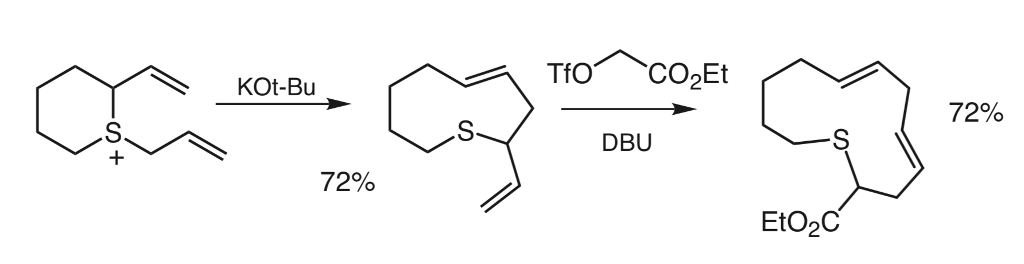 Solved Tfo CO2Et KOt-Bu 72% /O DBU 72% EtO2C | Chegg.com