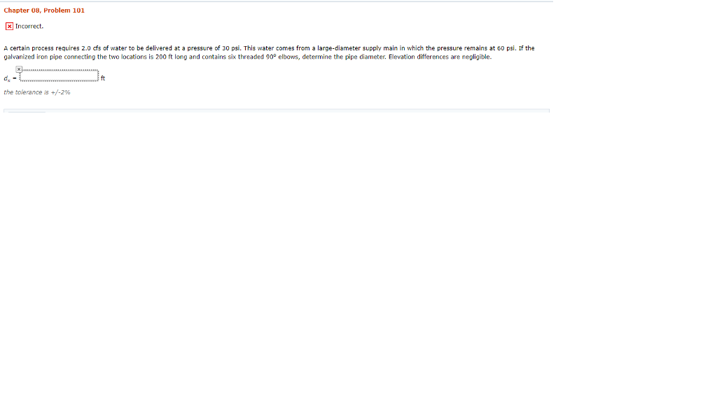 Solved Chapter 08, Problem 101 Incorrect. A certain process | Chegg.com