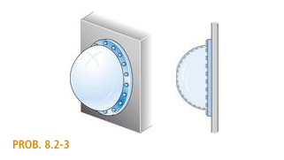 Solved A hemispherical window (or viewport) in a | Chegg.com