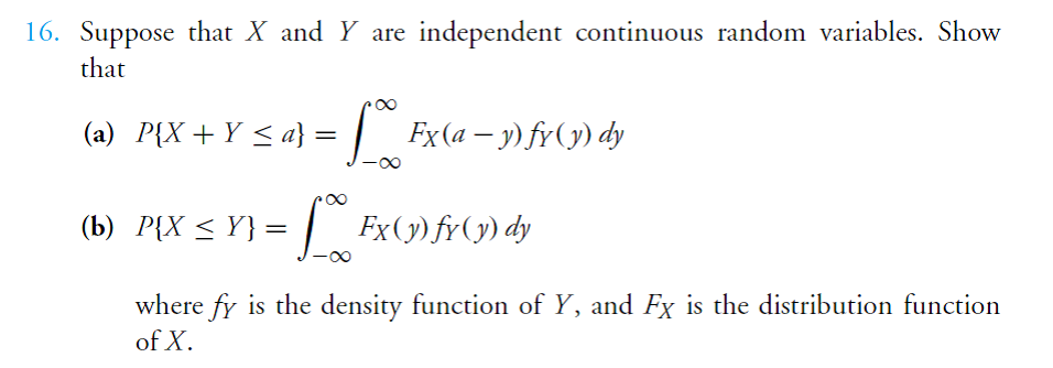 Solved Suppose that X and Y are independent continuous | Chegg.com