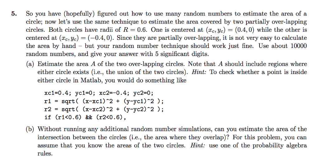 Solved THIS NEEDS TO BE DONE IN MATLAB PLEASE So you have | Chegg.com
