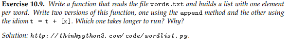 Solved Exercise 10.9. Write a function that reads the file | Chegg.com