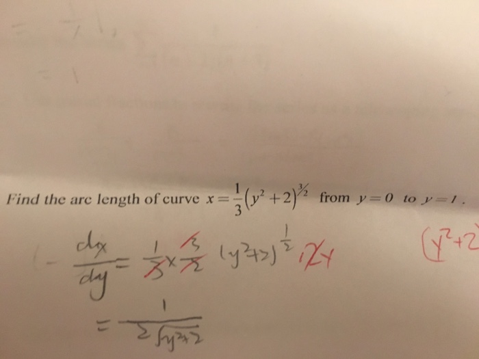 solved-find-the-are-length-of-curve-x-1-3-y-2-2-3-2-chegg