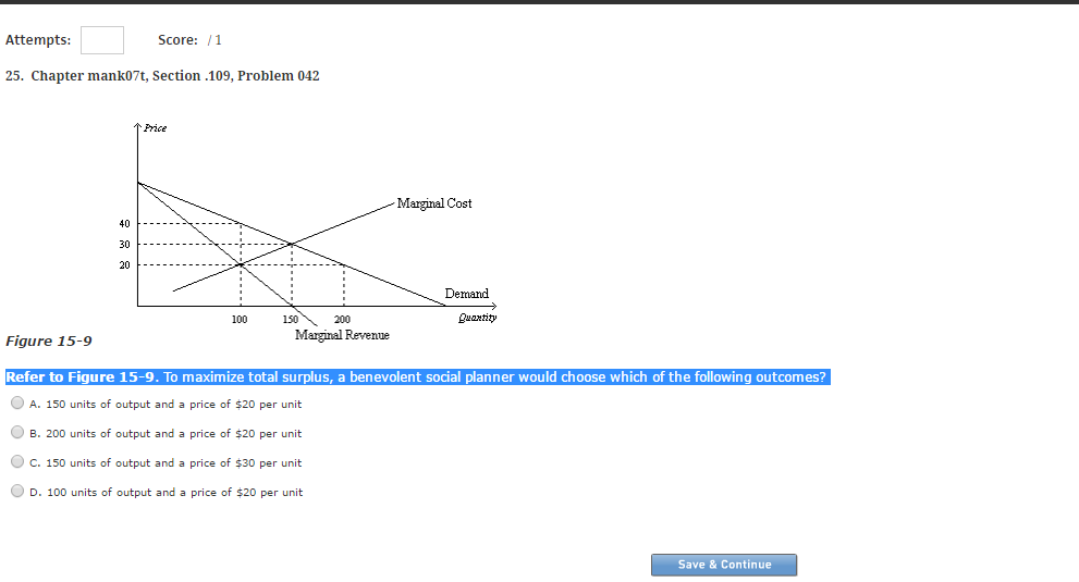 Solved To maximize total surplus, a benevolent social | Chegg.com