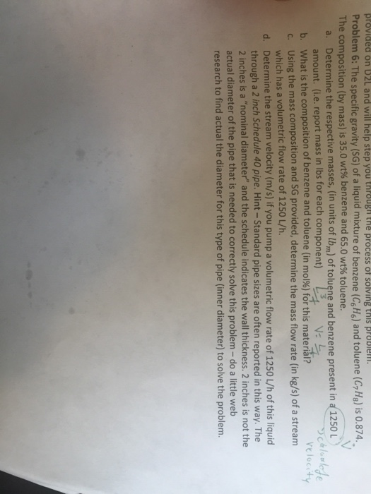 Solved The specific gravity (SG) of a liquid maximum of | Chegg.com