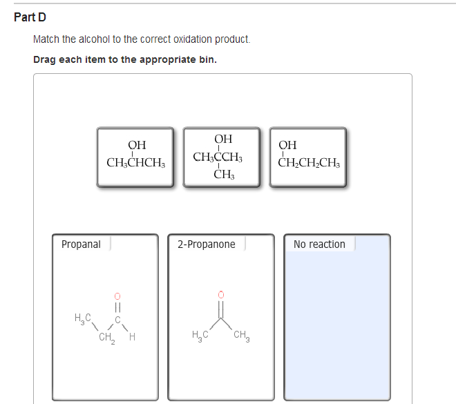 Solved Match the alcohol to the correct oxidation product. | Chegg.com